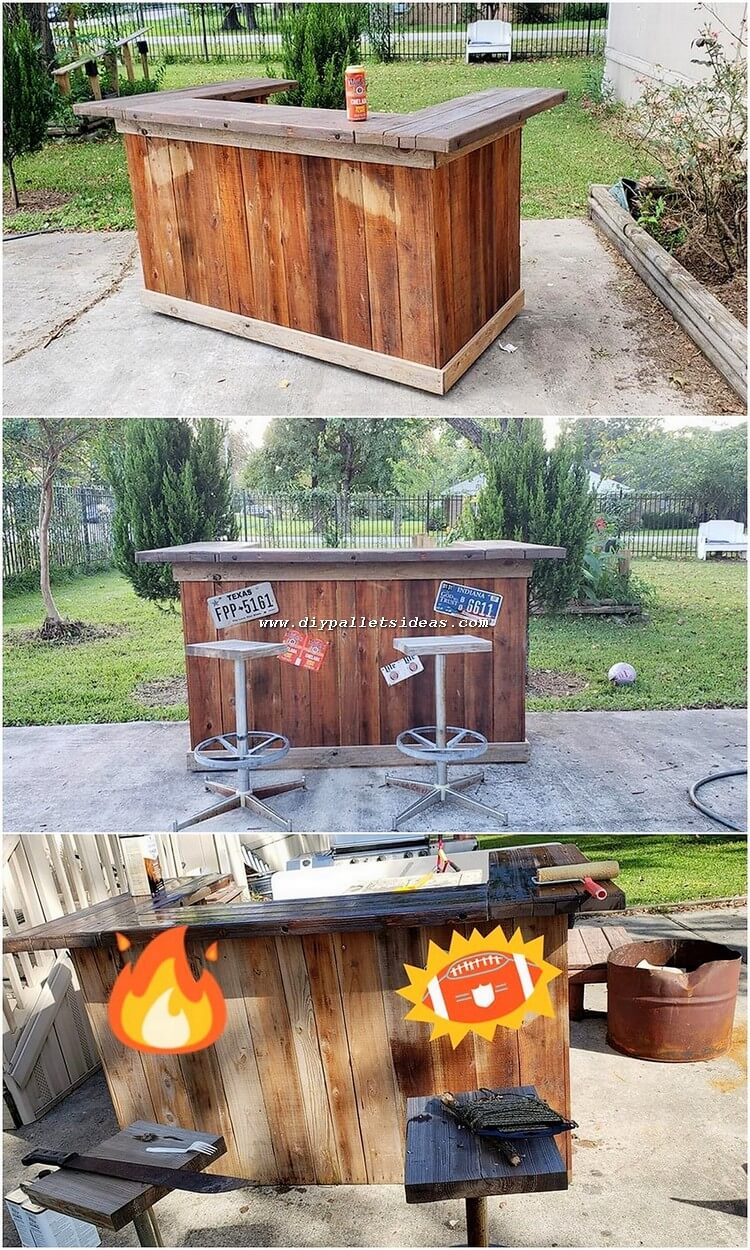 Pallet Counter Table | DIY Pallet Ideas