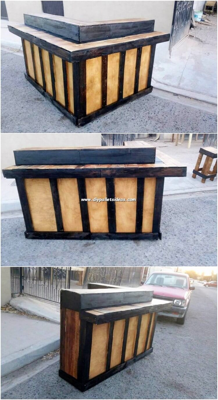 Pallet Counter Table | DIY Pallet Ideas