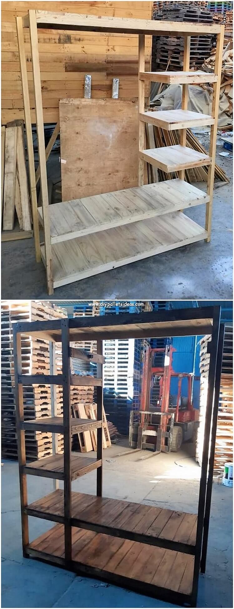 Pallet Closet Diy