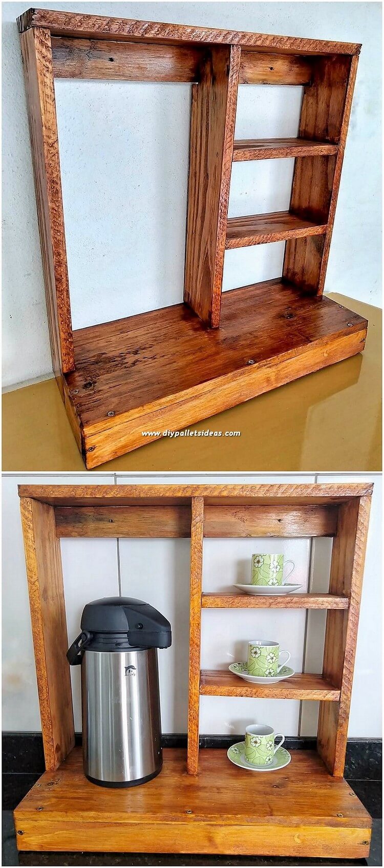 Pallet Shelving Rack | DIY Pallet Ideas